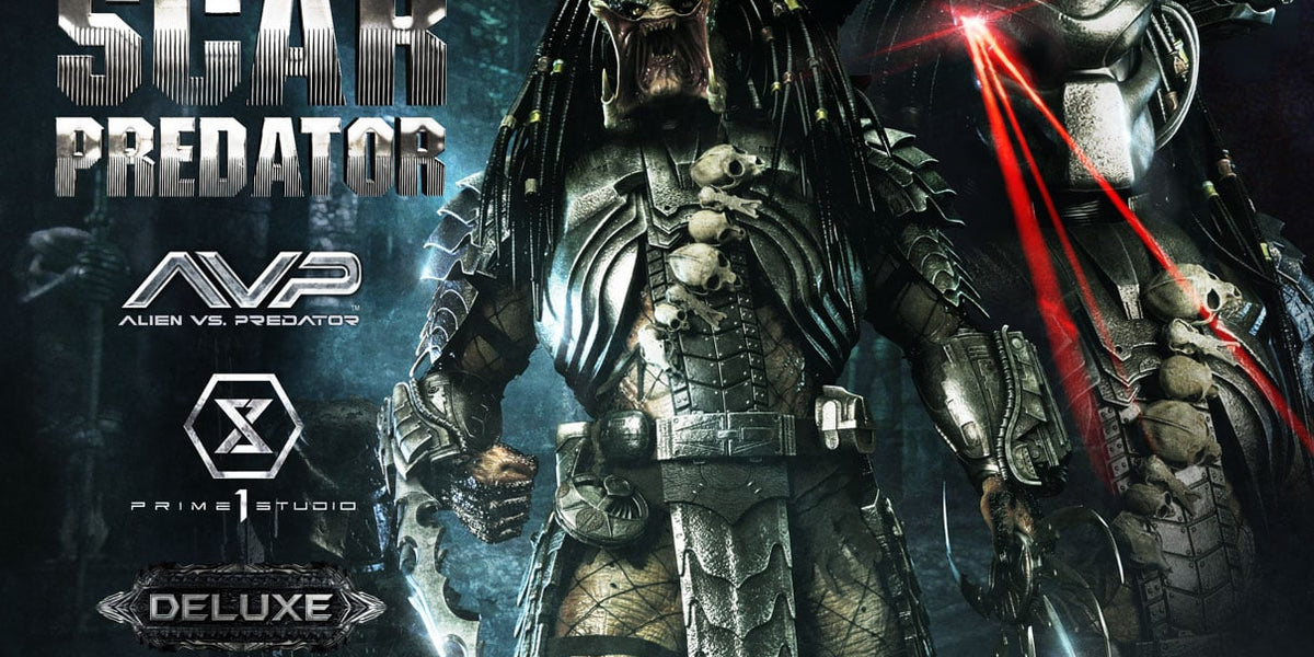 Alien vs Predator: Scar Predator DX Bonus Third Scale Statue — Secret ...