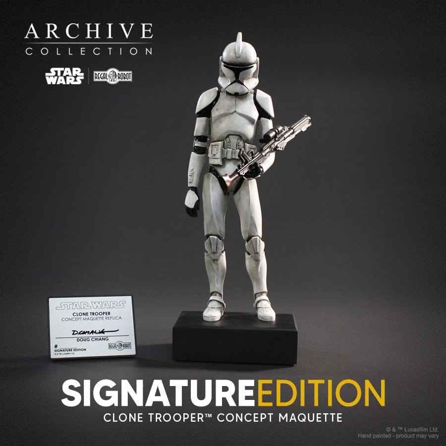 Star Wars Attack of the Clones: Clone Trooper Concept Maquette Replica ...