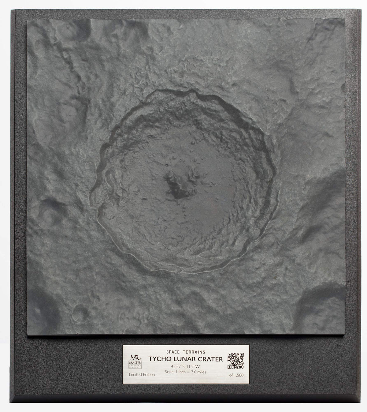Space Terrain: Lunar Tycho Crater 3D Model — Secret Compass