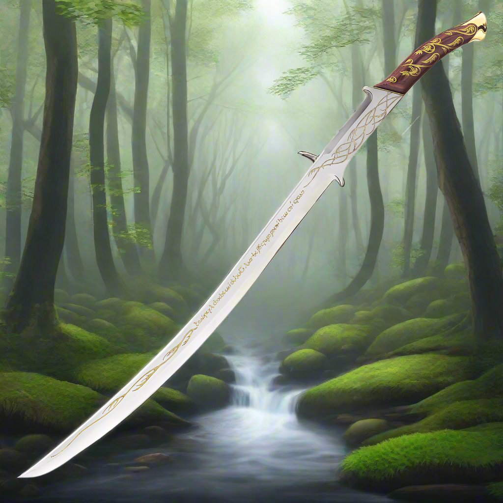 Lord Of The Rings: Hadhafang Sword Of Arwen with Wall Display — Secret ...