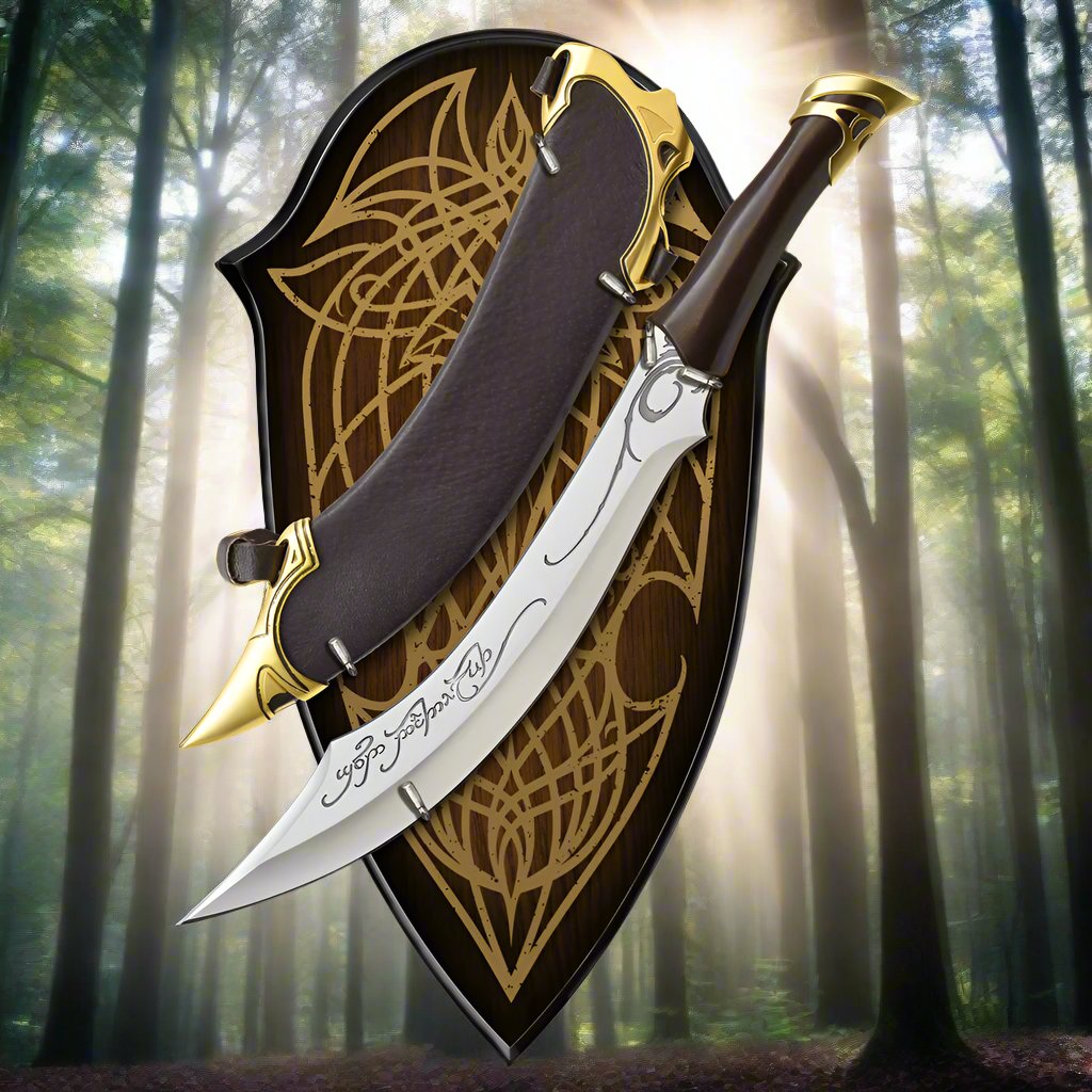 Lord Of The Rings: Elven Knife Of Strider with Wall Display — Secret ...