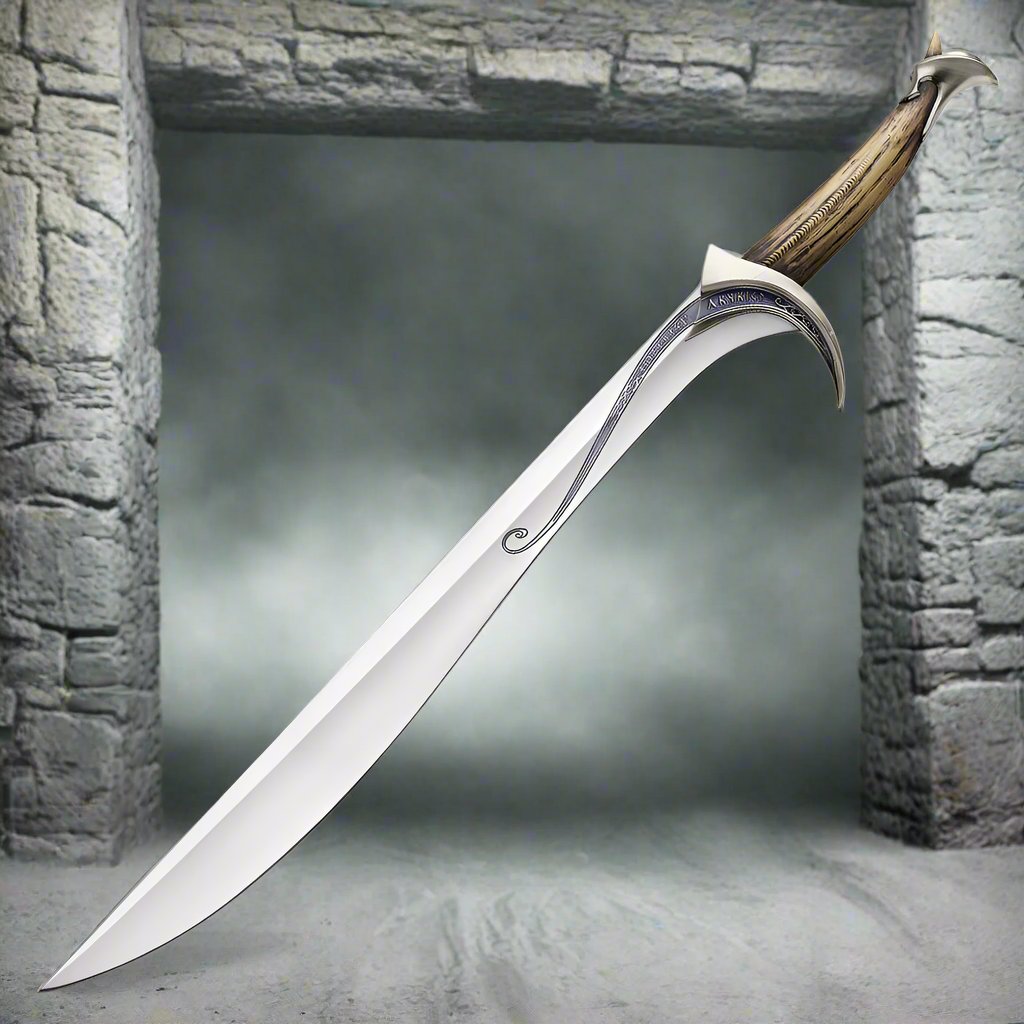 The Hobbit: Orcrist Sword Of Thorin Oakenshield with Wall Display ...