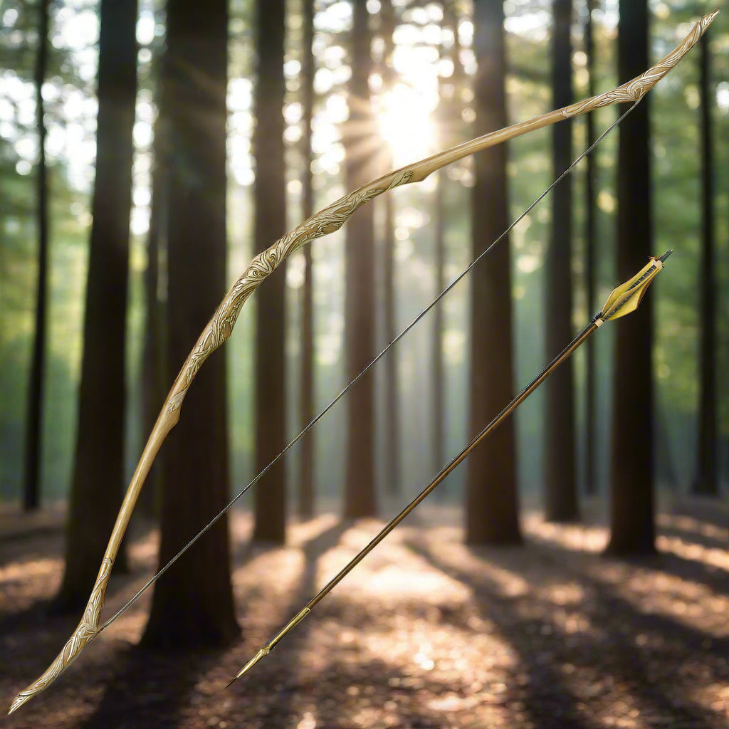 Lord of the Rings: Lothlorien Bow of Legolas with Wall Display — Secret Compass