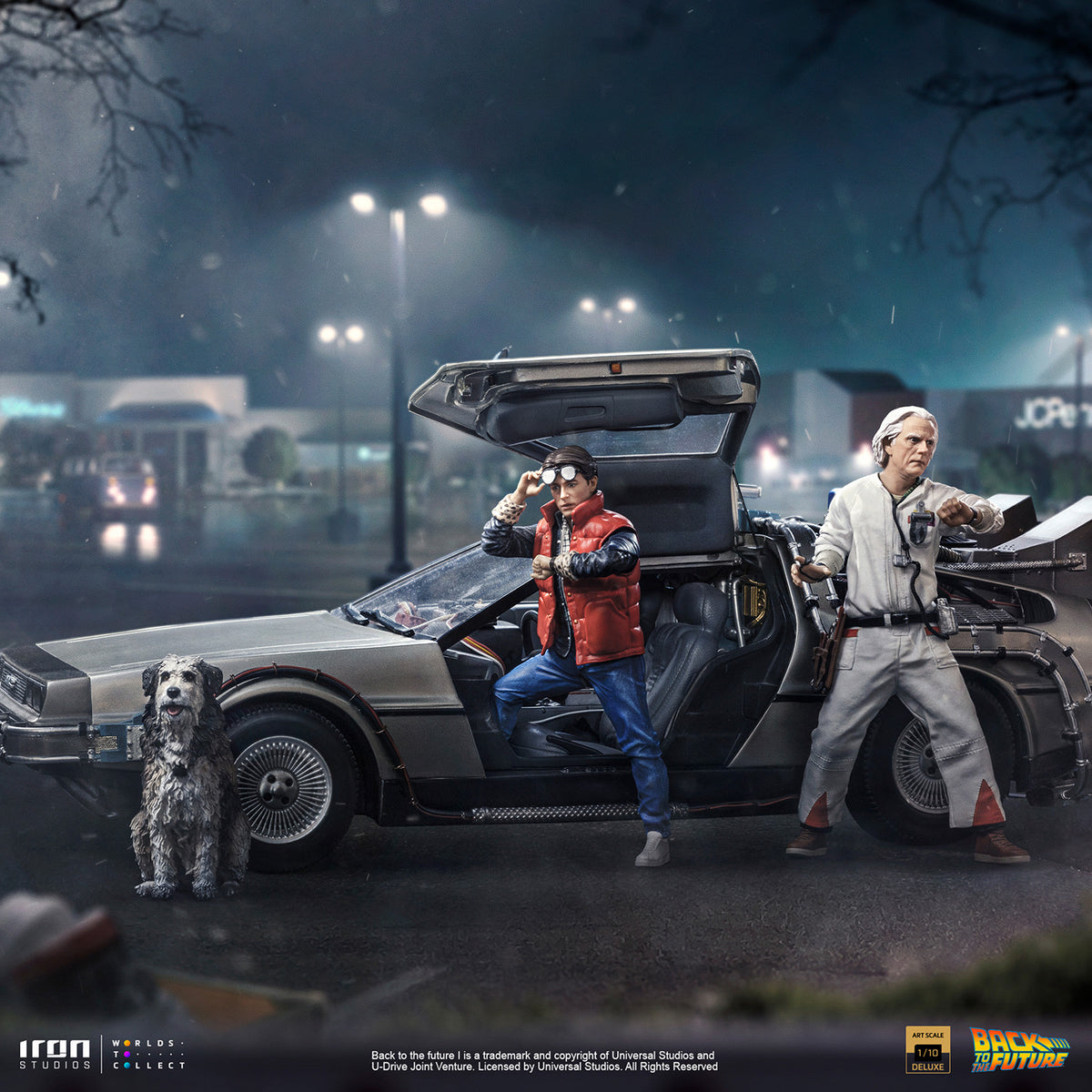 Back to the Future: DeLorean, Doc, Marty and Einstein Full Set — Secret Compass