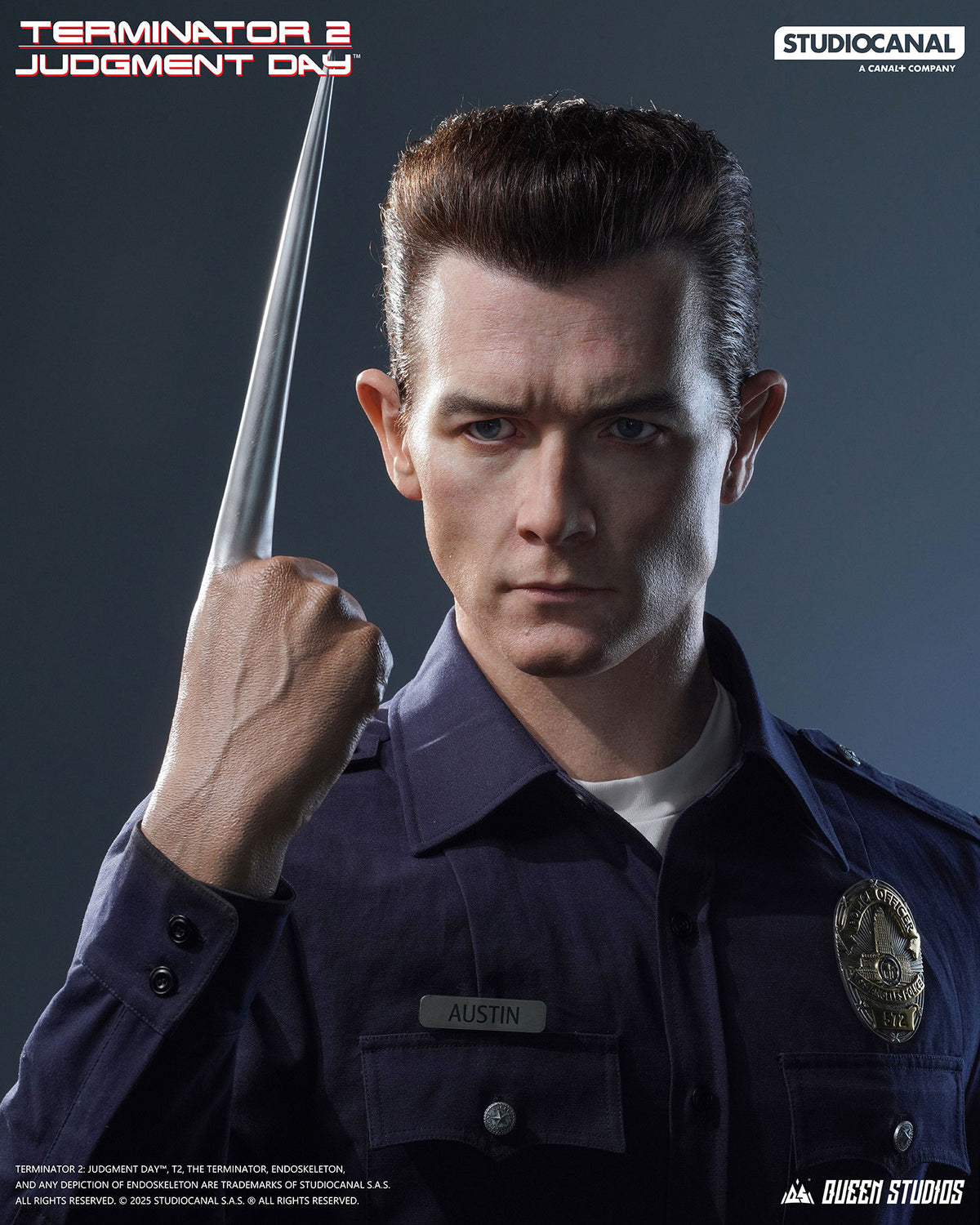 Terminator 2 Judgement Day (1991): T-1000 Life-Size Bust — Secret Compass