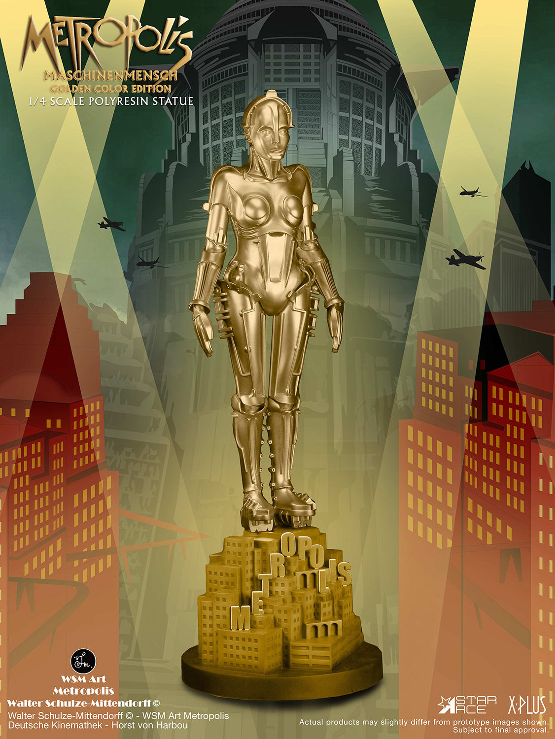 Metropolis (1927): Maschinenmensch Maria Robot (Gold Color) — Secret ...