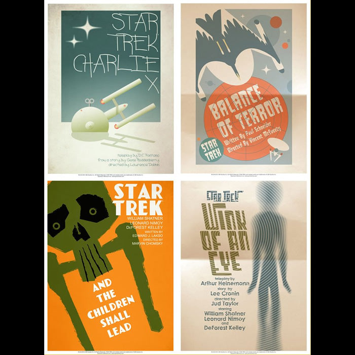 Star Trek The Original Series: Commemorative Retro Fine Art Posters Se ...
